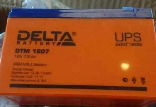 Батареи аккумуляторные Delta DTM 1207 2шт