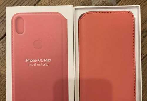MRX62ZM/A iPhone Xs Max Leather Folio Peony Pink