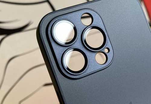 Чехол стеклянный Glass case на iPhone