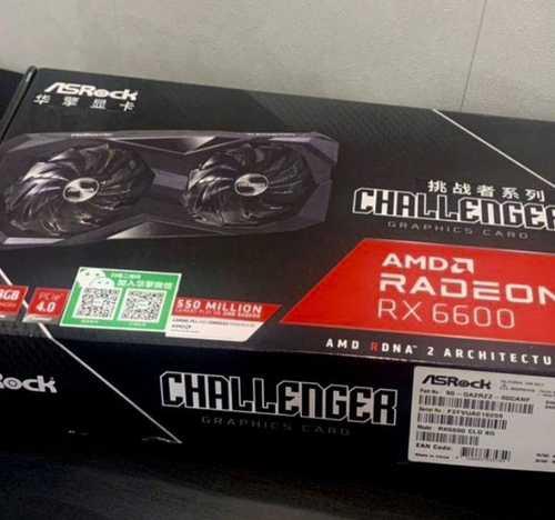 Видеокарта аsrock RX6600 8 Gb Challenger