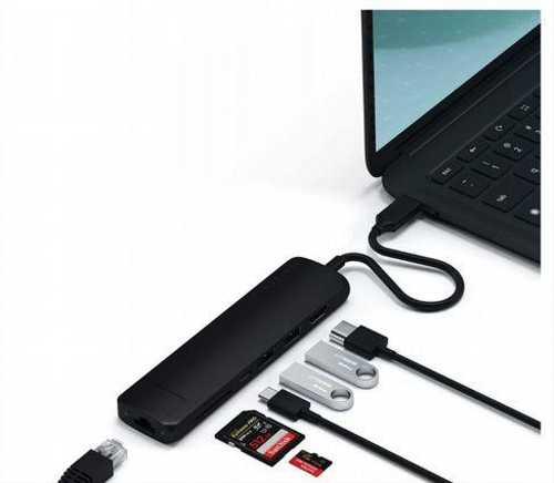 USB-концентратор Satechi slim multi-port (126)