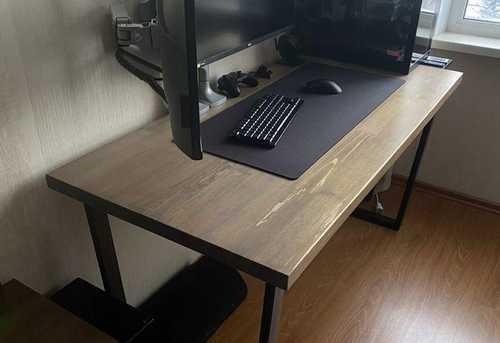 Компьютерный стол лофт массив дерева