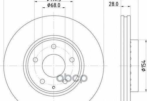 Диск тормозной перед ND5023K nisshinbo