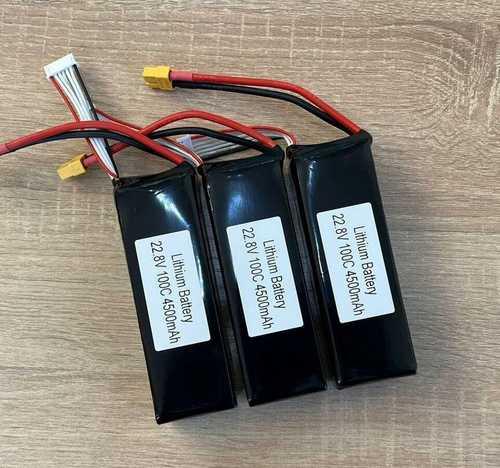Аккумулятор для FPV дрона ZEE 4500mAh 6S100С XT60