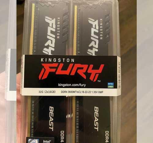 Kingston fury 32gb ddr4 3600mhz