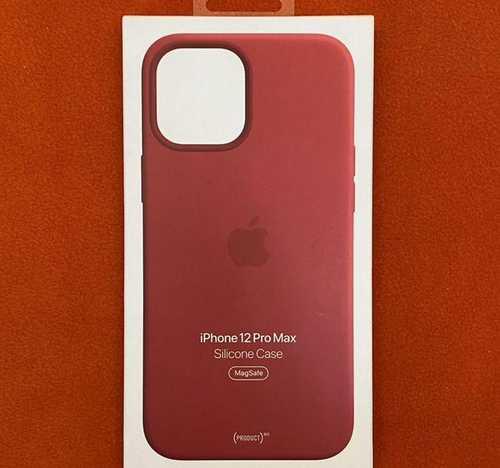 iPhone 12 Pro Max Silicone Case Red (New)