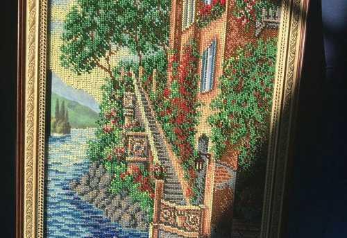 Картина бисером «остров Капри»