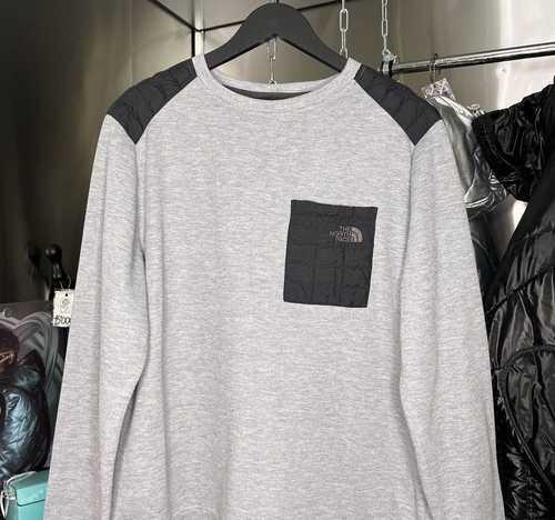 THE north face puffy nylon pack sweatshirt