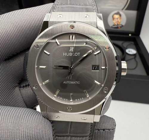 Часы hublot classic fusion gray