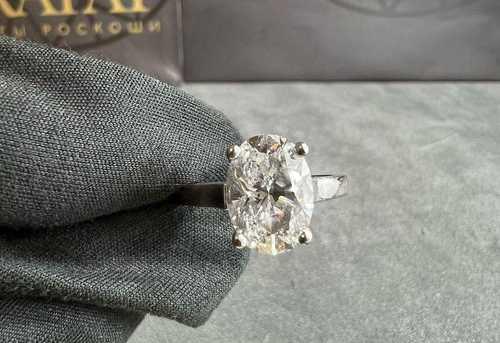 Помолвочное кольцо с бриллиантом 3.40 ct