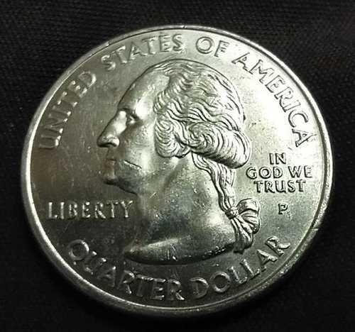 Монета Quarter dollar 1789-2001 north Carolina