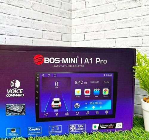 Планшет магнитола android Bos mini a1 pro