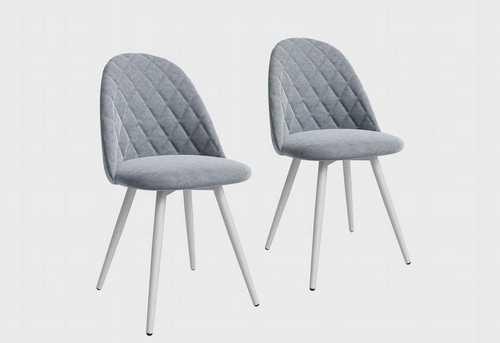 Комплект стульев Диор светло-серый / белый