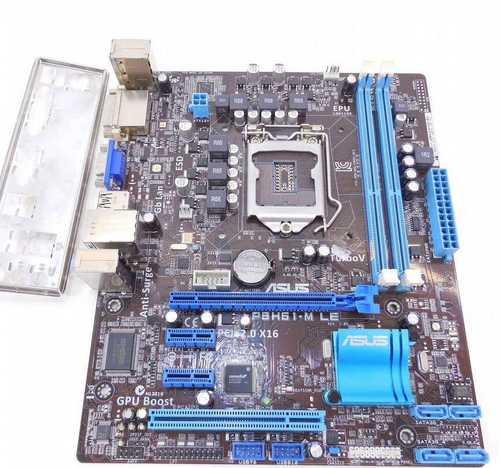 Asus p8h61 m le(1155 сокет), проц G2120, DDR3 8Gb