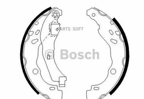 Bosch 0986487627 Колодки тормозные барабанные зад