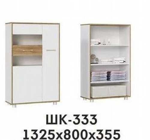 Шкаф витрина белый Свен шк-333 80 см