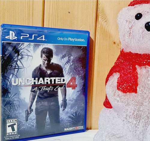 Диск с игрой Uncharted 4 PS4 / PS5