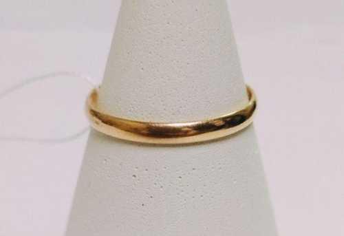 Обручальное кольцо золотое 585 пробы р.20 деформ