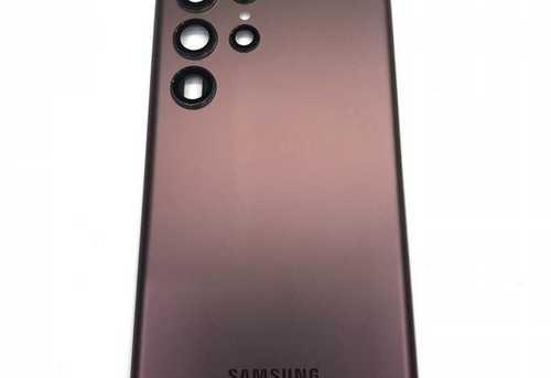 Задняя крышка Samsung S22 Ultra (коричневый)