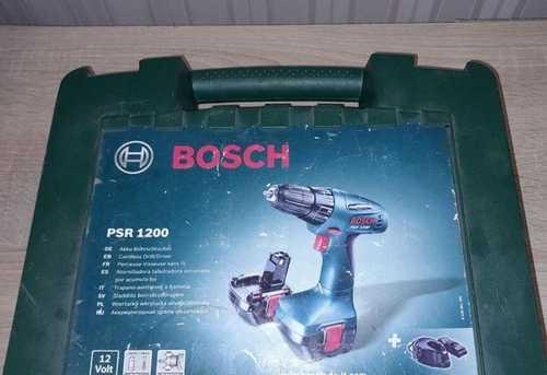 Аккумуляторная дрель шуруповерт Bosch psr 1200