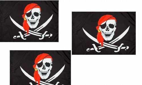 Пиратский флаг 145х90 см