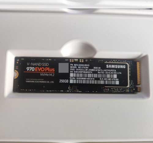 Ssd m2 nvme 250gb samsung 970 Evo Plus