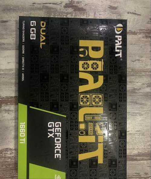 Видеокарта Palit gtx 1660ti 6GB