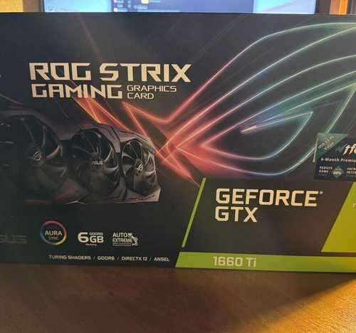 Asus rog strix GTX 1660 TI