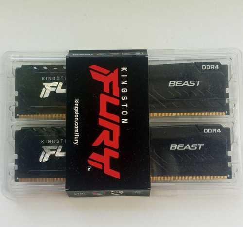 Оперативная память DDR4 Kingston Fury Beast (16GB)