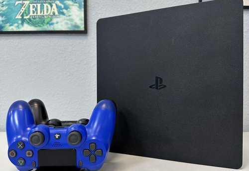 PlayStation 4 Slim 1Tb + 2 геймпада + зарядная ста