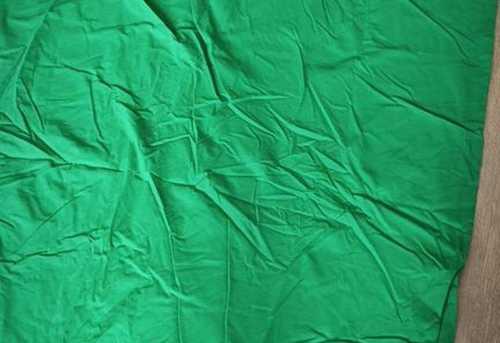 Тканевый зеленый фон, хромакей 290х260 см