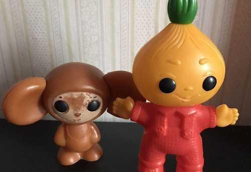 Игрушка чебурашка и чиполино СССР