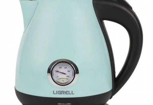Чайник с термометром ligrell LEK-1728 голубой