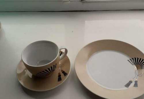 Чайный набор чайная пара Чашка с блюдцем фарфор