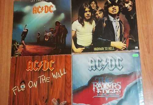 AC/DC 4 легендарных альбома на виниле оригиналы NM