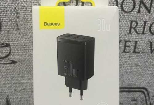 Зарядное устройство Baseus 30W 1 USB+2 Type-C