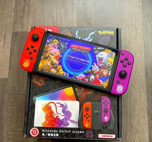 Новый прошитый Nintendo switch oled pokemon