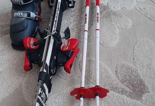 Горнолыжный комплект детский лыжи 90 см