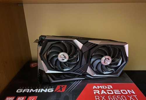 Видеокарта RX 6650 XT - MSI Gaming X