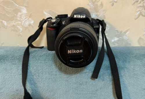 Зеркальный фотоаппарат nikon3100 +карта памяти