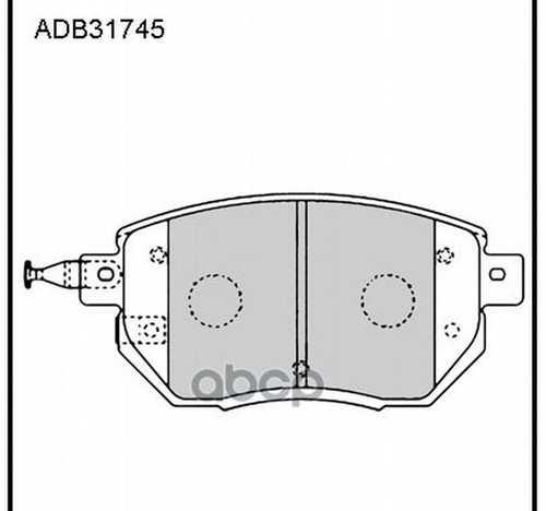 Колодки тормозные дисковые перед ADB31745