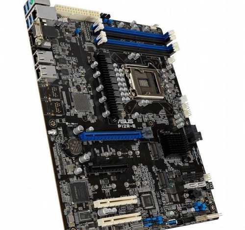 Материнская плата P12R-E ATX, LGA 1200, 4x DDR4 dimm (to 128GB ECC udimm), 6x USB 3.0 (4 rear), 8x S