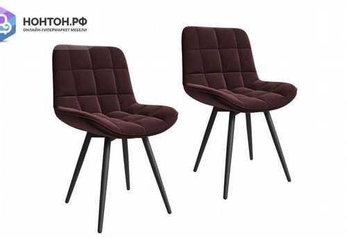 Комплект стульев Бруно бордовый / черный