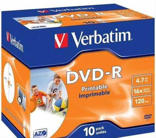 Оптический диск DVD-R диск Verbatim 4,7Gb #70506