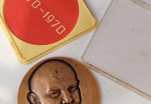 Медаль жетон Ленин 100 лет