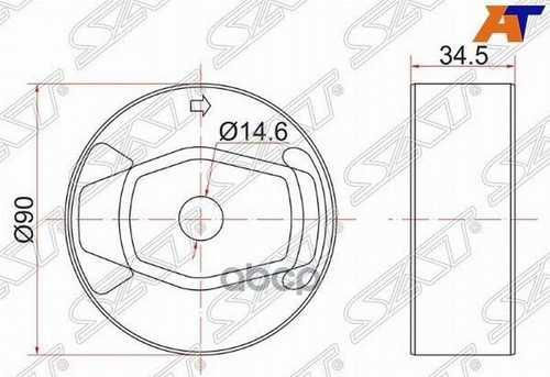 Опора дифференциала RR toyota auris/blade/rumio