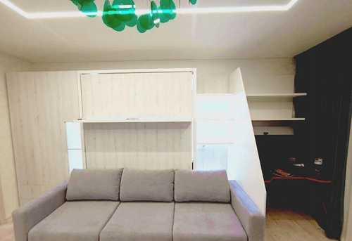 Шкаф кровать с диваном Аtoym