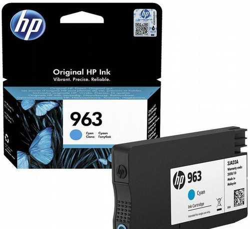 Картридж HP 3JA23AE голубой, № 963 оригинальный