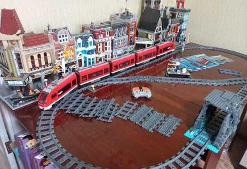 Lego city 7938 поезд+ много допов