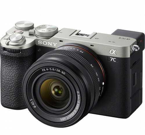 Беззеркальный фотоаппарат Sony a7C II Kit 28-60mm, серебристый